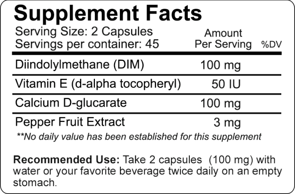 Nutrakey DIM 90caps - ADVSupplements.com